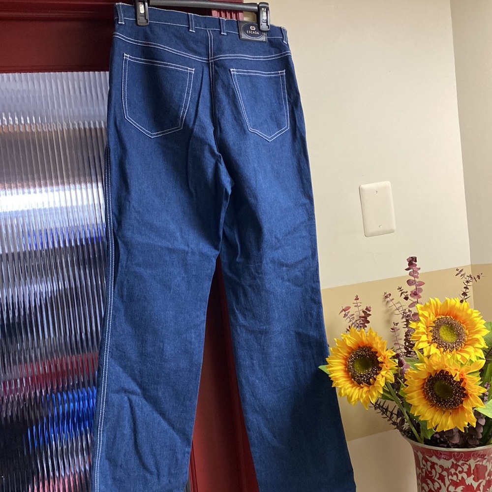 Escada Cottonstretch Logo Signature Jeans Never Used - Gem